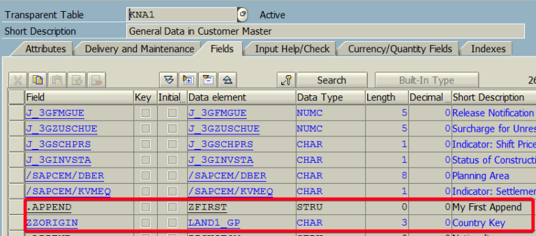 How to create append into Standard SAP Table in transaction SE11? - SAPported
