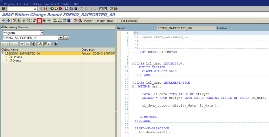 How to restore old ABAP program version in SE80? - SAPported