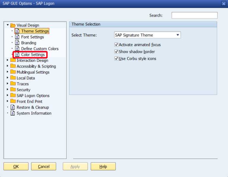 How To Change Color In SAP SAPported