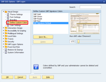 How to change color in SAP? - SAPported