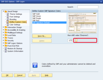 How to change color in SAP? - SAPported